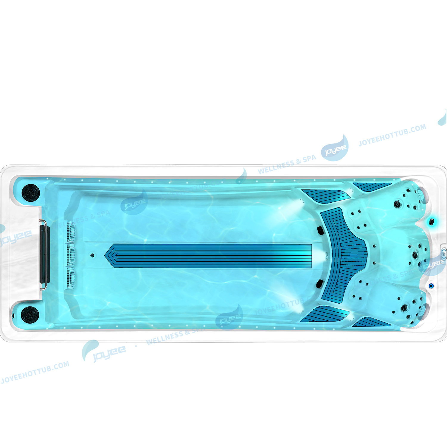 JOYEE 3-5 People Endless Spa Swimming Pool Outdoor Luxury Whirlpool Pool