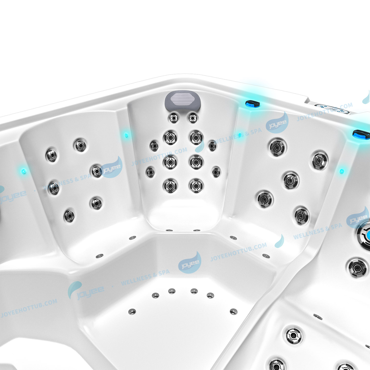 JOYEE 6-8 Persons Outdoor Luxury Hydro Massage Pool Endless Swimming Pool