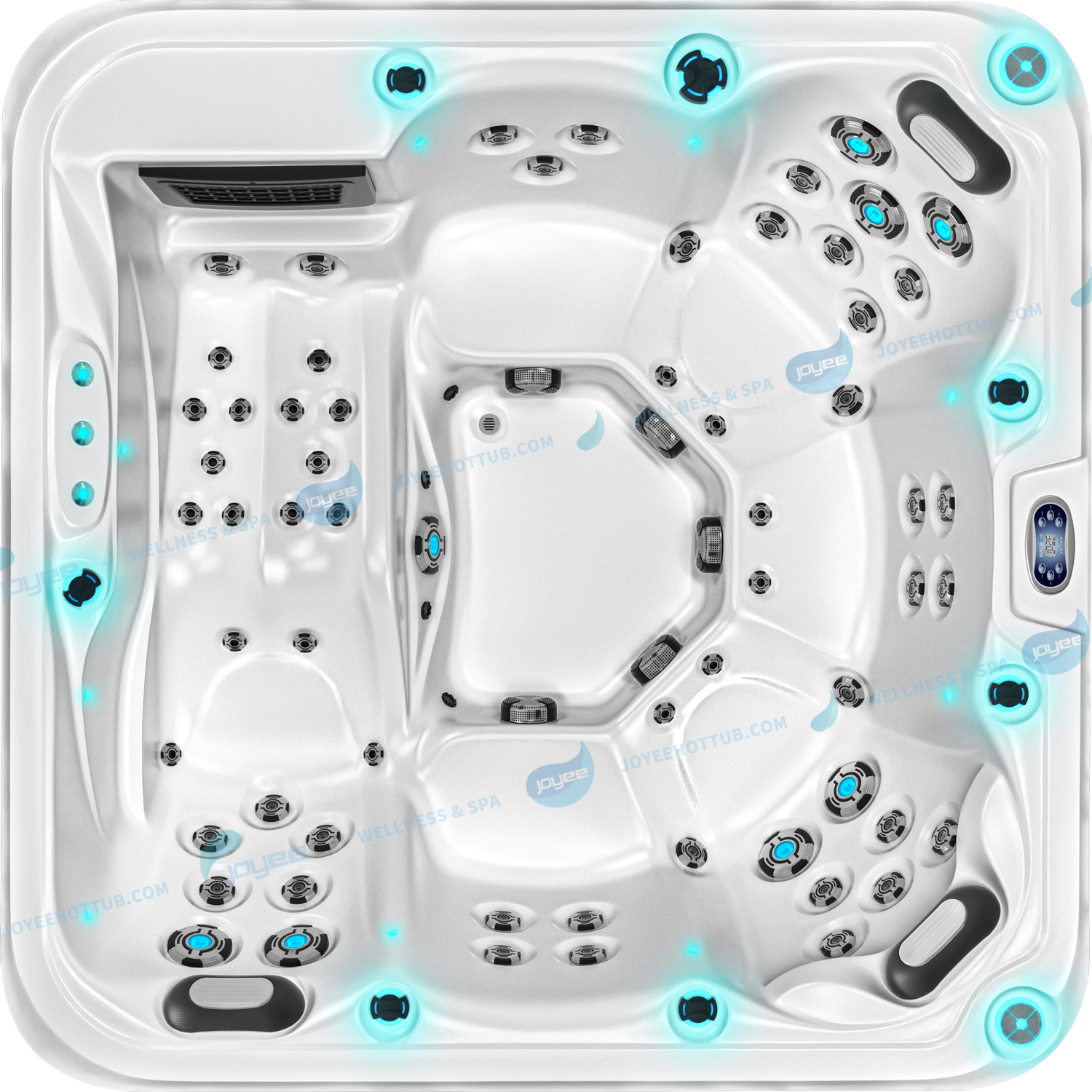 JOYEE China Hot Tub Factory Family 6 Persons Leisure Spa Jacuzzi ...